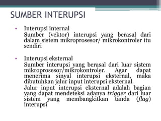 Jenis dan proses interupsi | PPTX