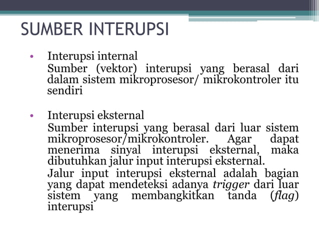 Jenis dan proses interupsi | PPT