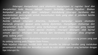 Jenis dan proses interupsi | PPTX