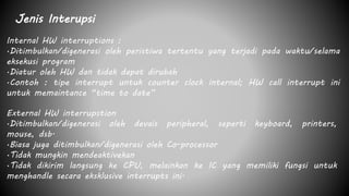 Jenis dan proses interupsi | PPTX