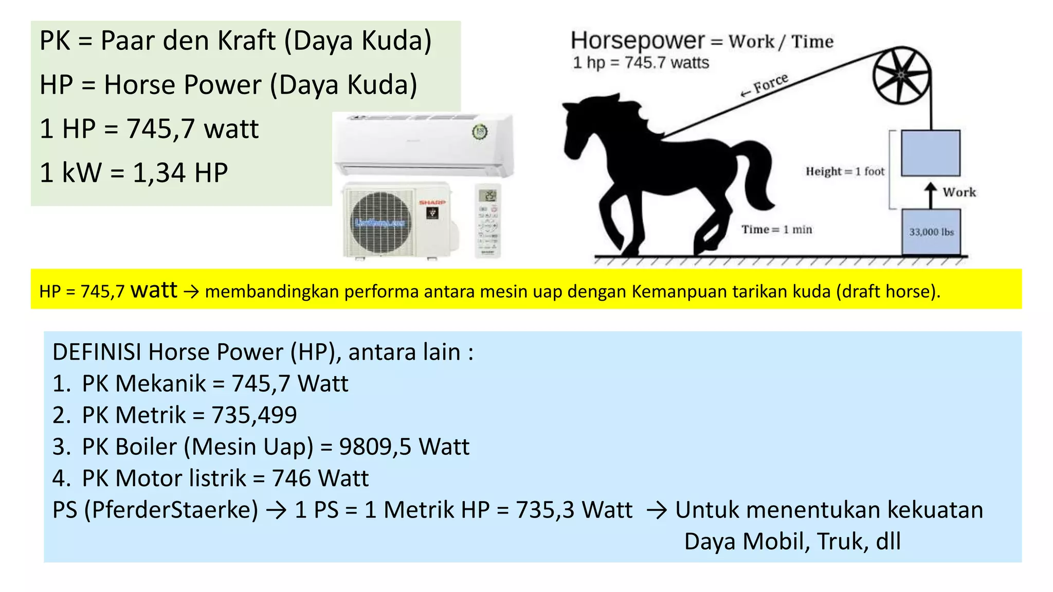 Jenis daya pada listrik ac dan pk atau hp | PPTX