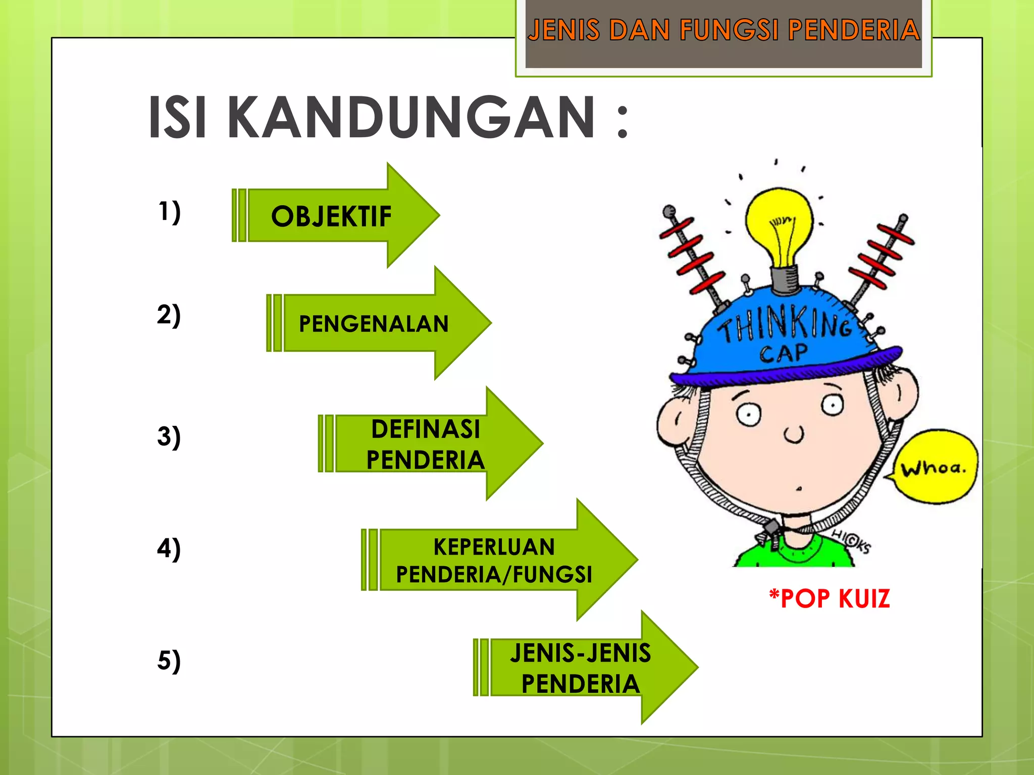 Jenis & fungsi sensor | PPTX