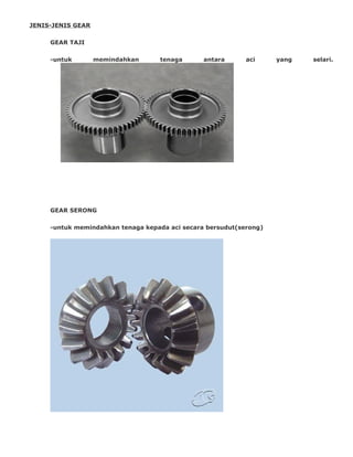 Jenis gear t1 | PDF