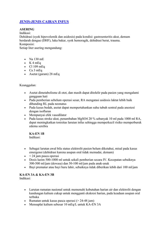 Jenis infus | PDF