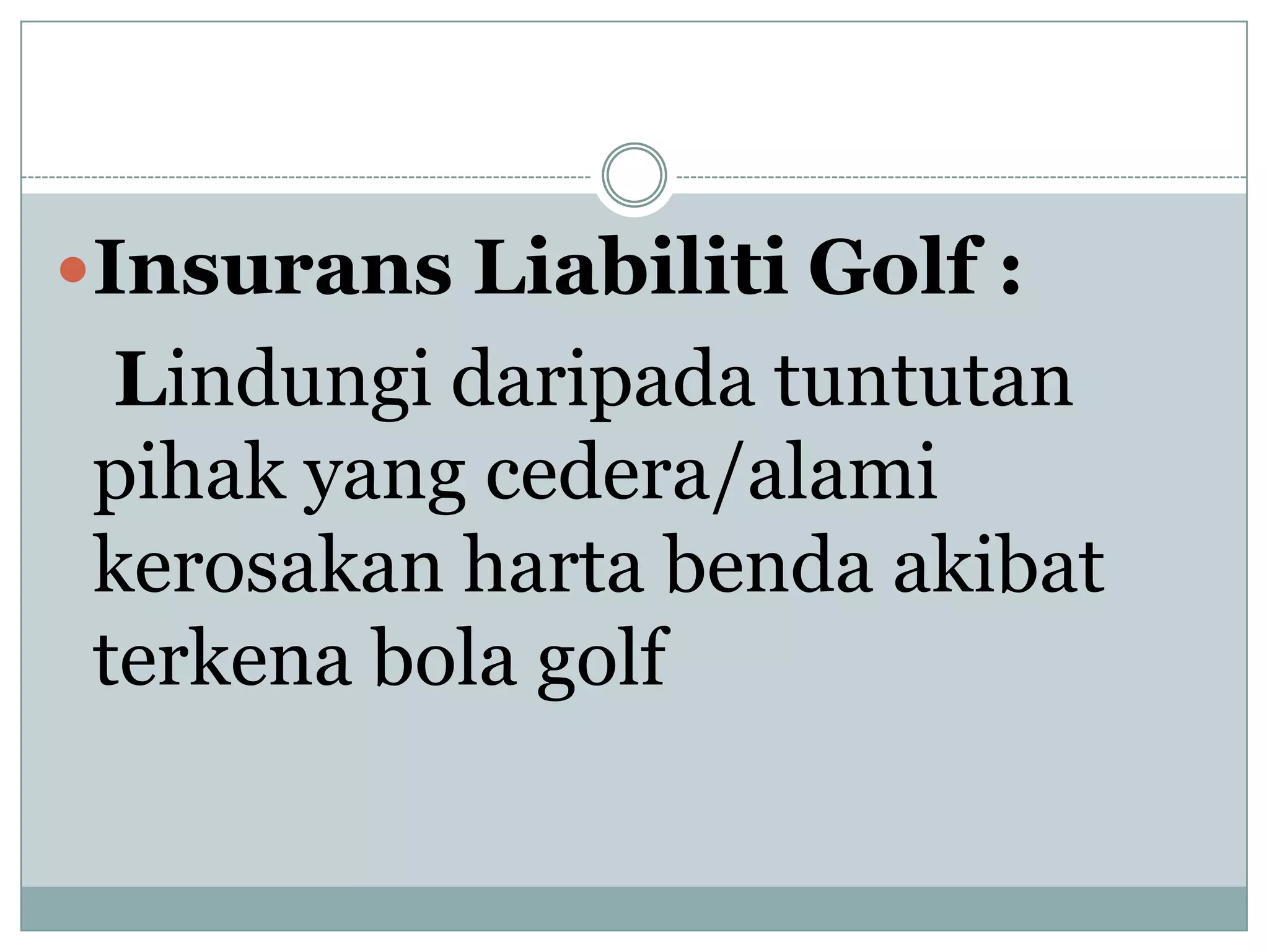 Perdagangan Tingkatan 5 (Jenis insurans) | PPTX