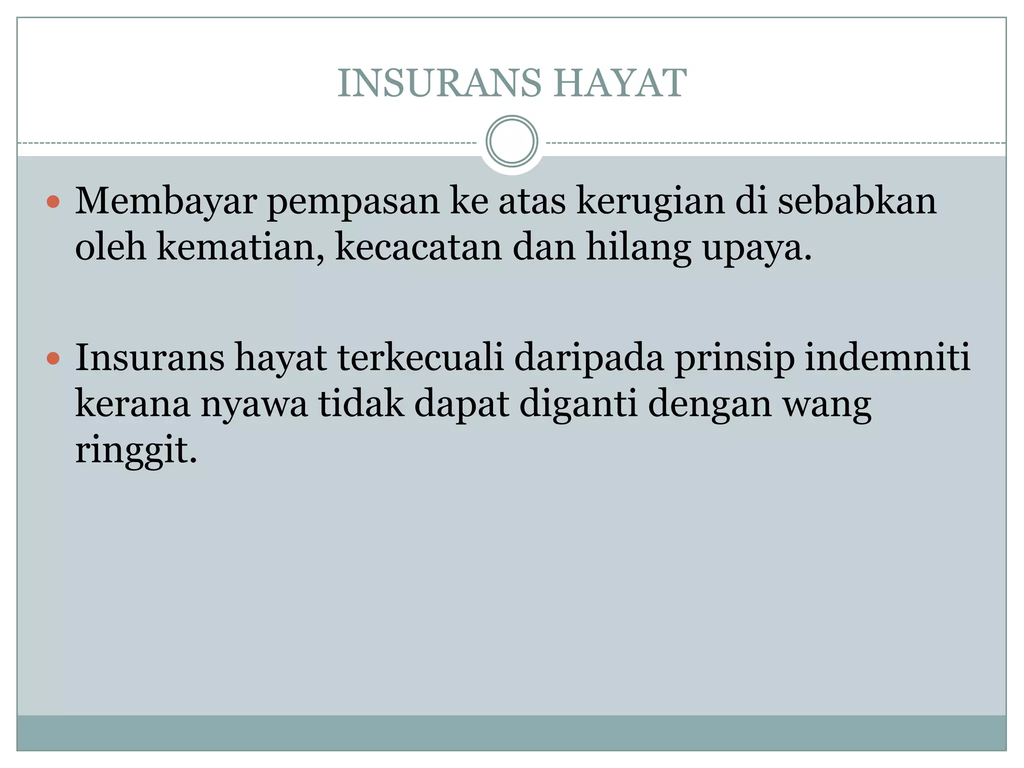 Perdagangan Tingkatan 5 (Jenis insurans) | PPTX