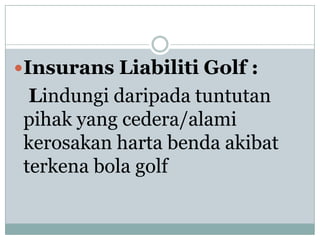 Perdagangan Tingkatan 5 (Jenis insurans) | PPTX