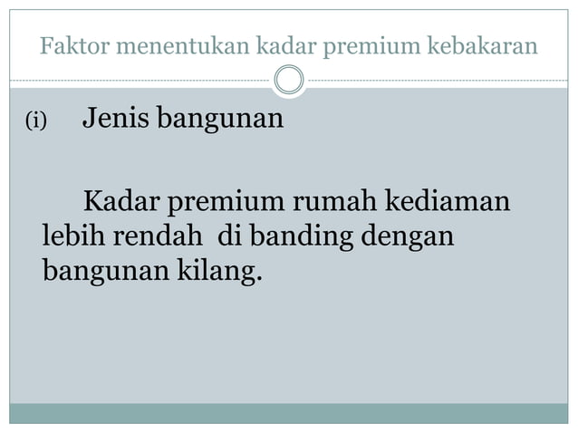 Perdagangan Tingkatan 5 (Jenis insurans) | PPTX