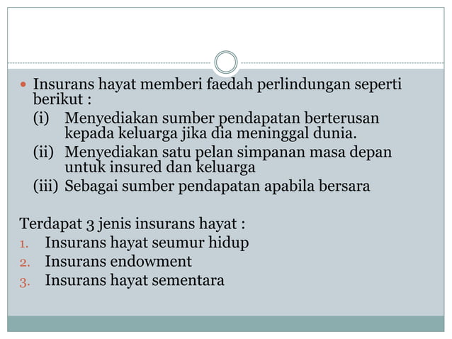 Perdagangan Tingkatan 5 (Jenis insurans) | PPTX