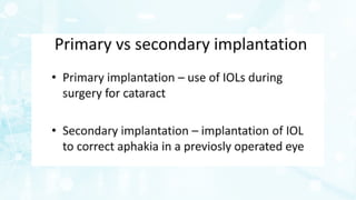 JENIS INTRAOCULAR LENS............................ | PPT