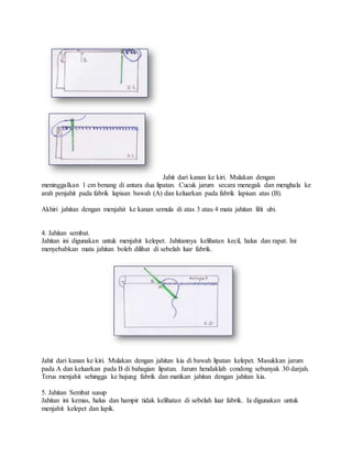 Jenis jahitan | DOCX