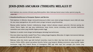 Jenis‐Jenis Ancaman (Threats) Melalui.pptx