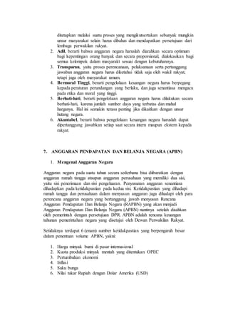 Jenis jenis anggaran pemerintah | DOCX