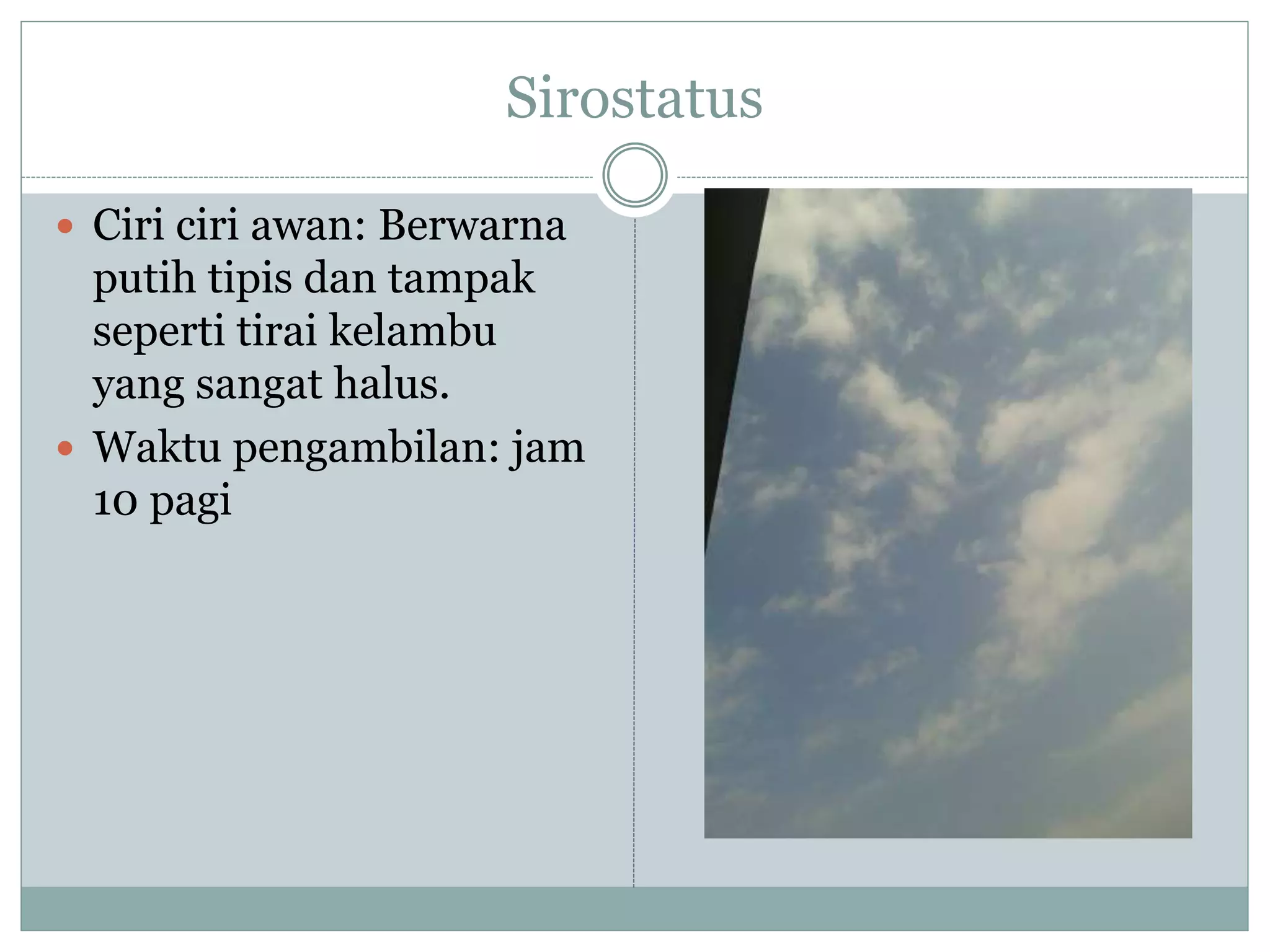 Jenis jenis awan | PPTX