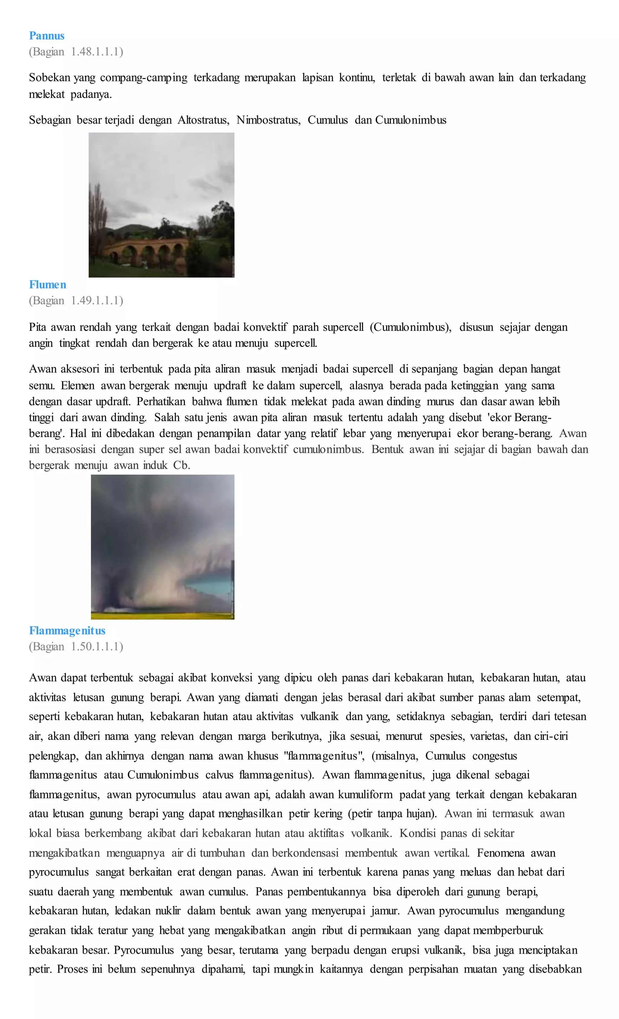 Jenis jenis awan lengkap | DOCX