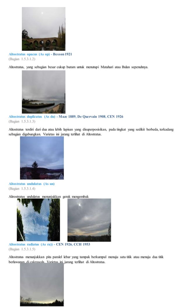 Jenis jenis awan lengkap | DOCX