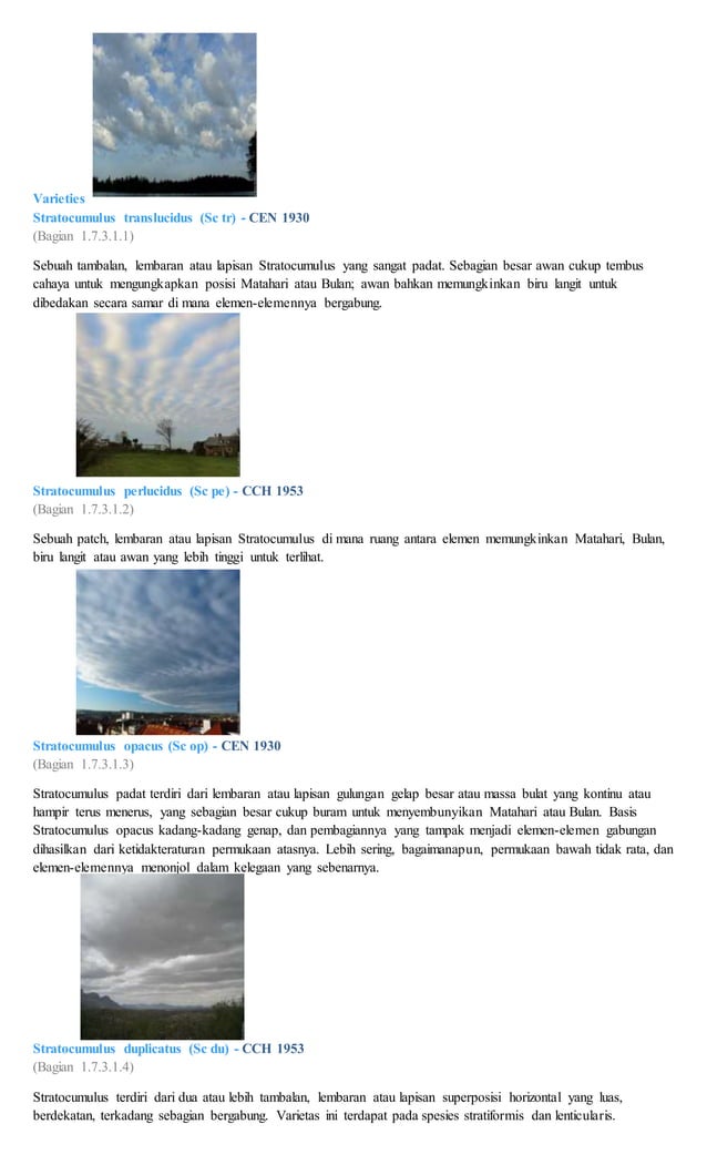 Jenis jenis awan lengkap | DOCX