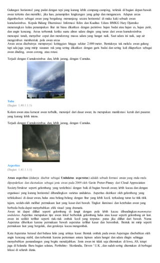 Jenis jenis awan lengkap | DOCX