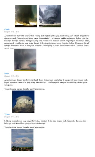 Jenis jenis awan lengkap | DOCX