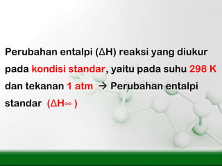 Jenis jenis entalpi | PPT