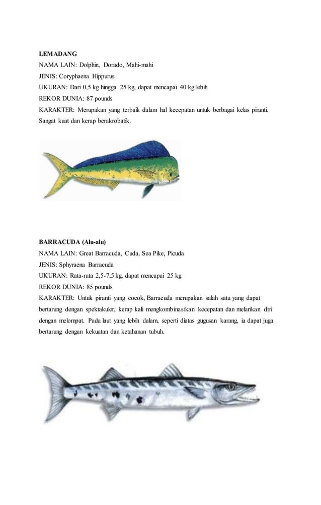 Jenis jenis ikan | PDF