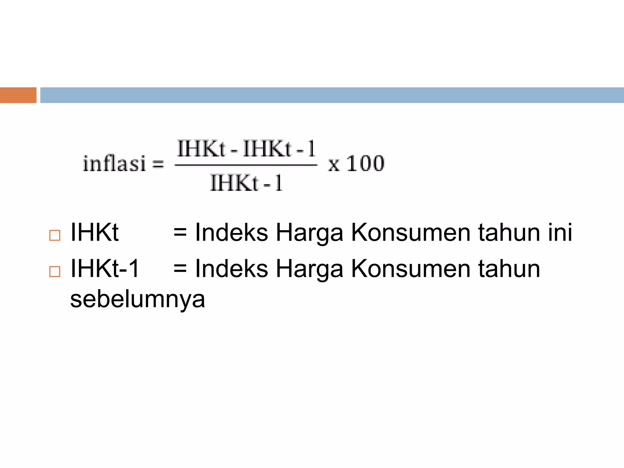 Jenis – jenis inflasi & menghitung inflasi | PPTX