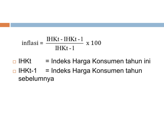 Jenis – jenis inflasi & menghitung inflasi | PPT