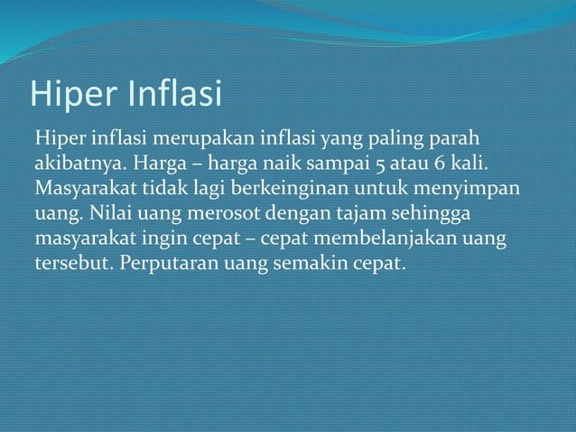 Jenis – jenis inflasi & menghitung inflasi | PPT