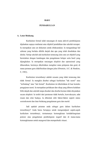 Jenis jenis kurikulum | DOC