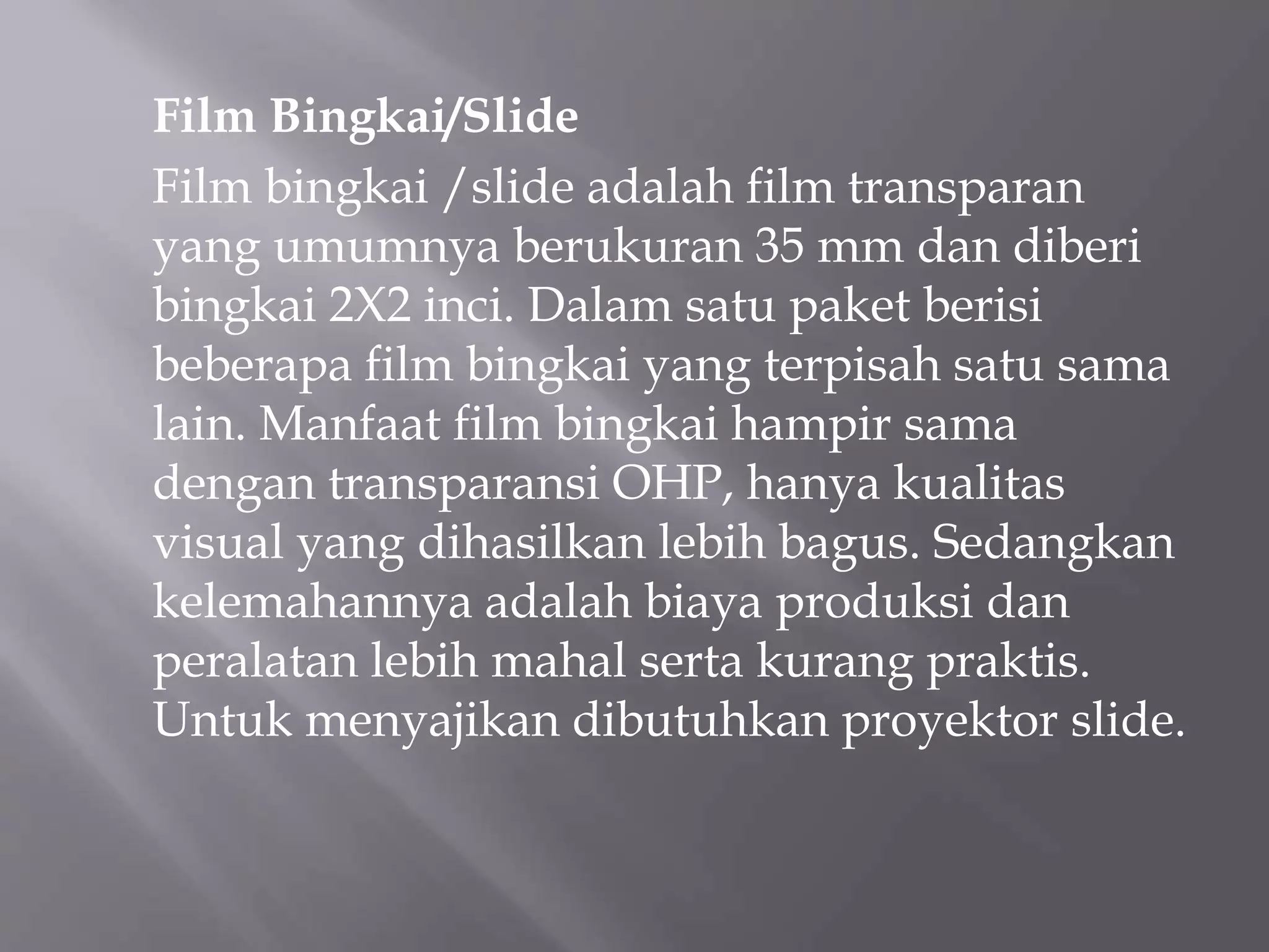 Jenis jenis media penyuluhan | PPTX