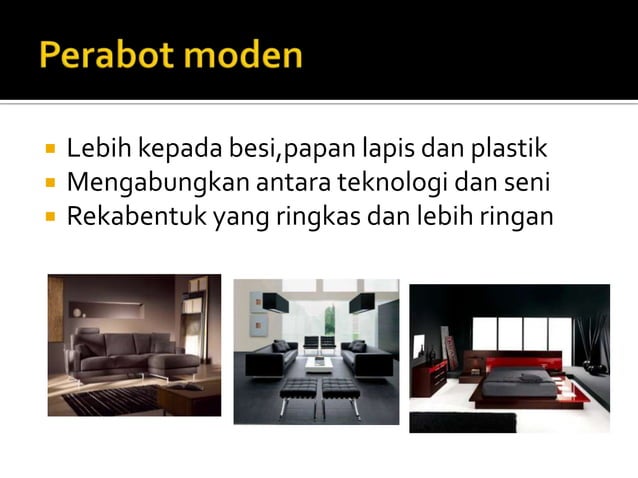 Jenis jenis perabot dan ciri cirinya | PPTX