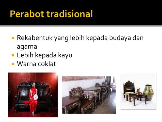 Jenis jenis perabot dan ciri cirinya | PPTX