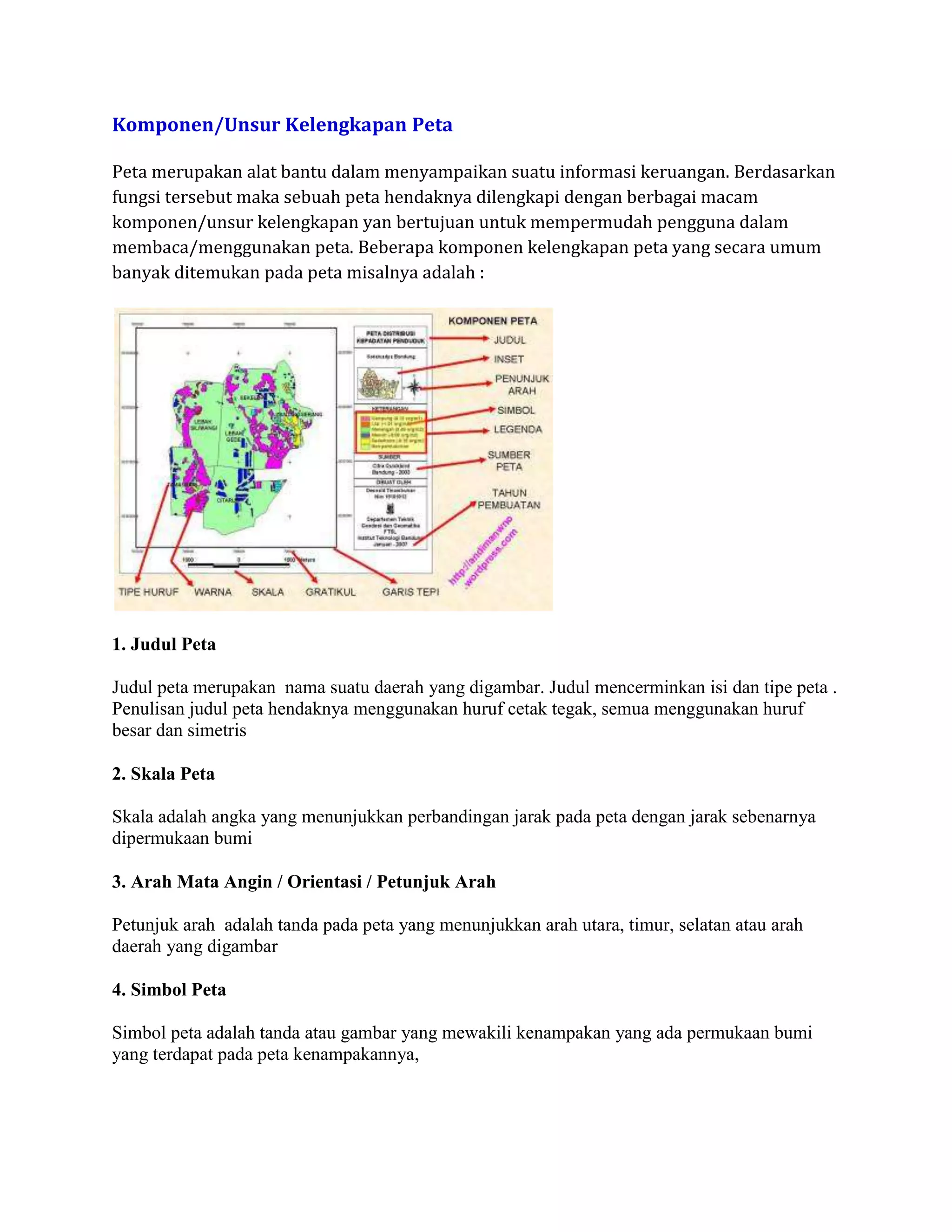 Jenis jenis peta | DOCX