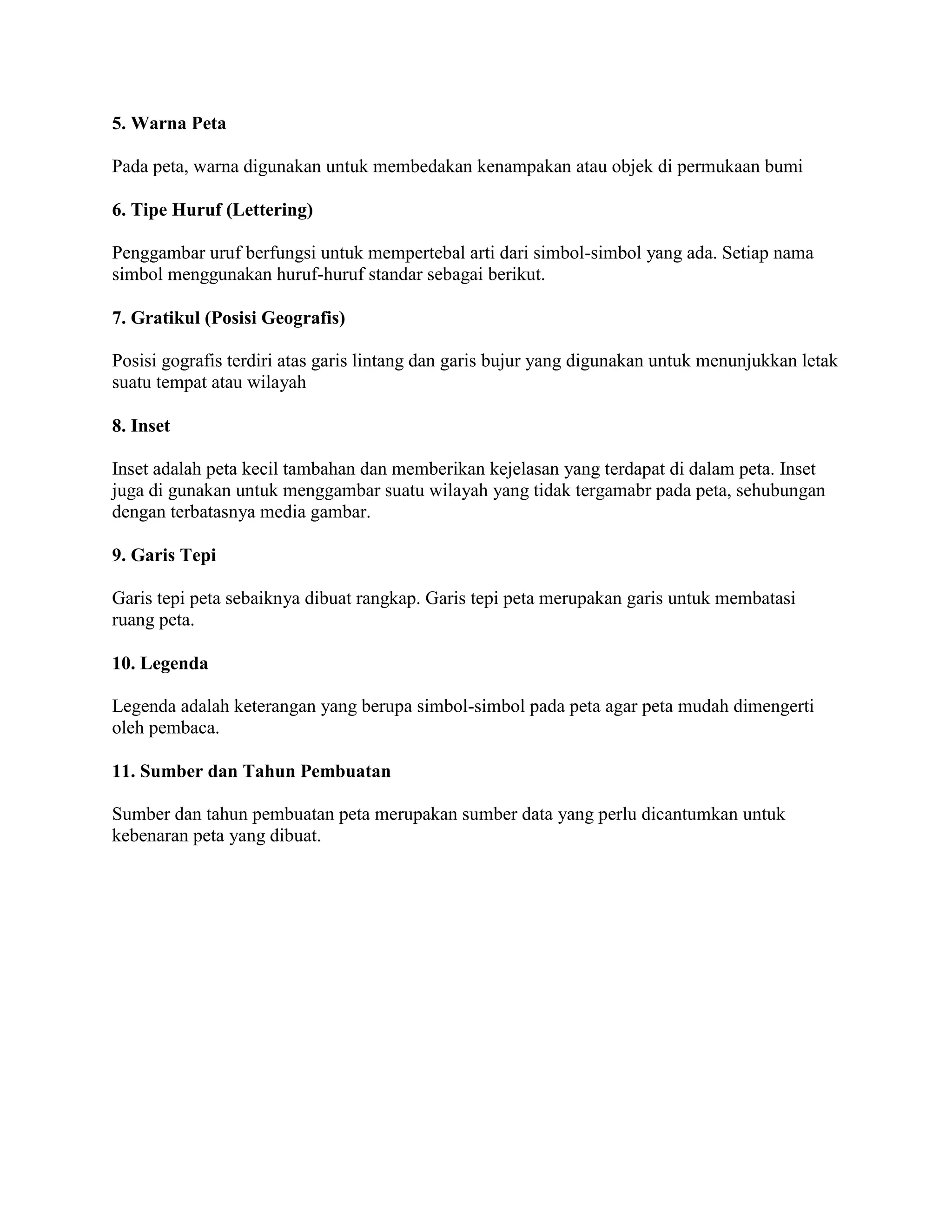 Jenis jenis peta | DOCX