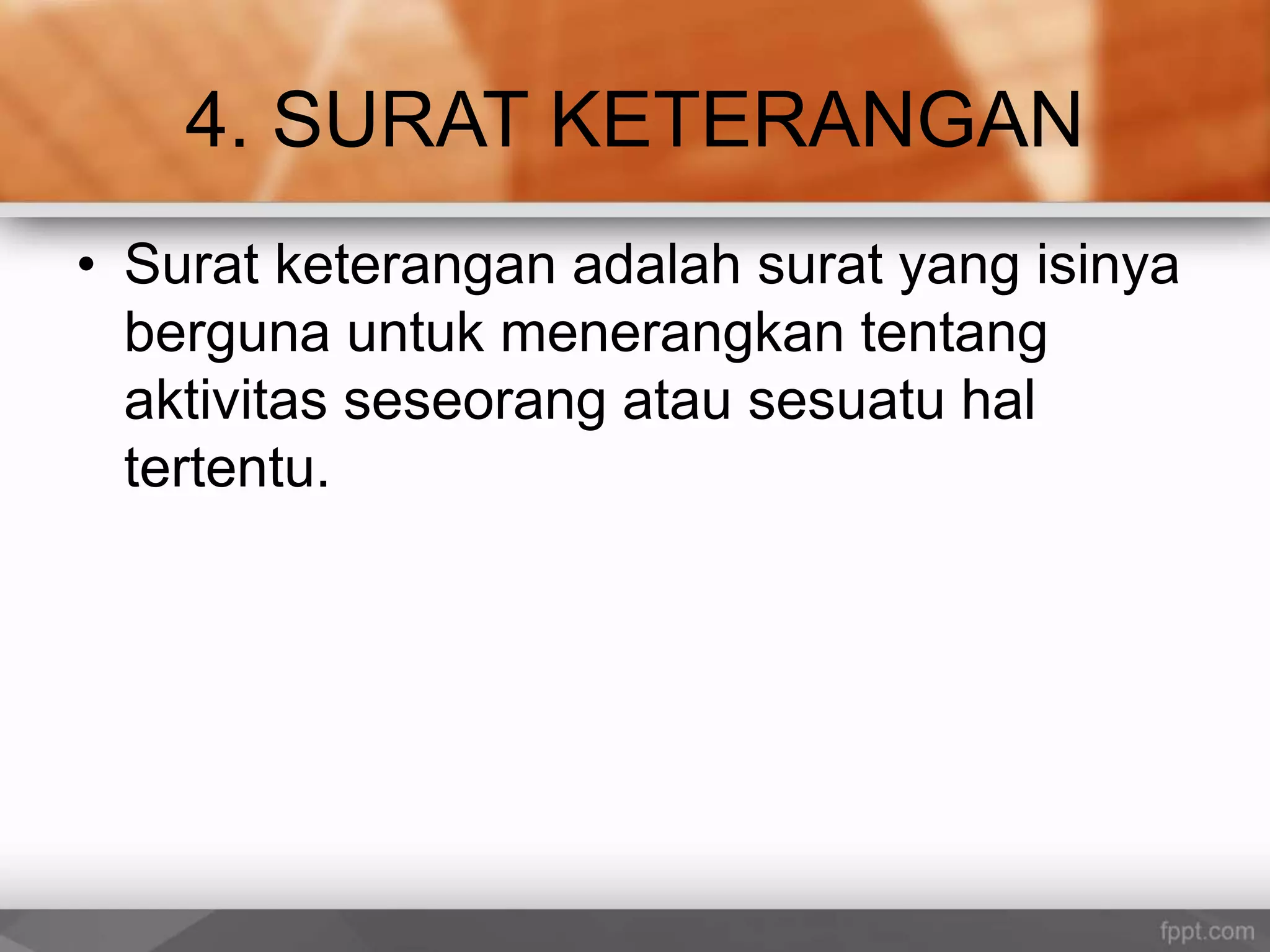 Jenis jenis surat dinas | PPT