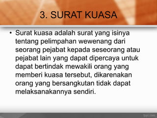 Jenis jenis surat dinas | PPT