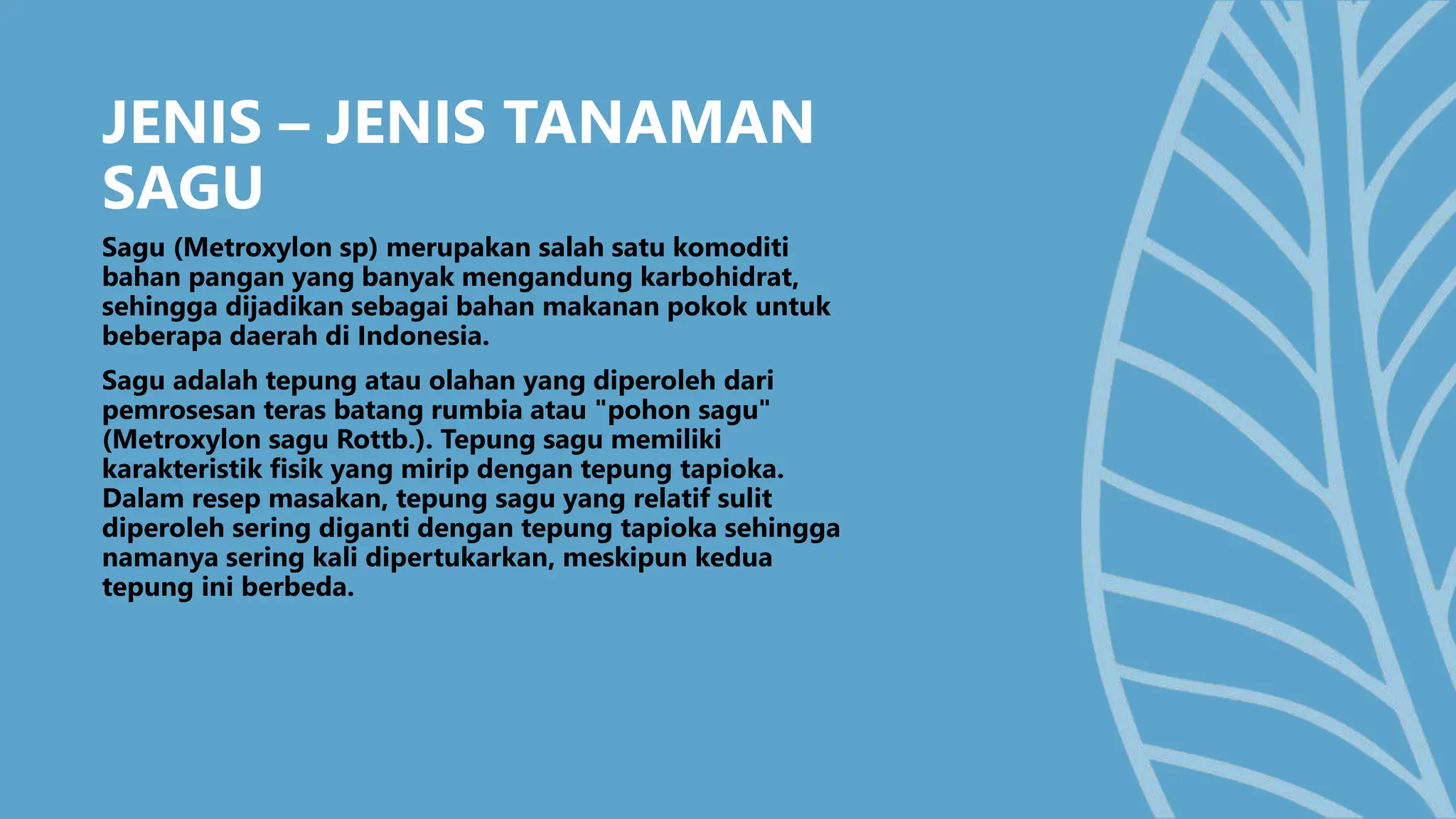 Jenis-jenis tanaman sagu yang ada di Indonesia.pptx