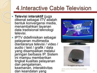 Jenis jenis teknologi baru ( ilmu komunikasi semester 2 ) | PPTX