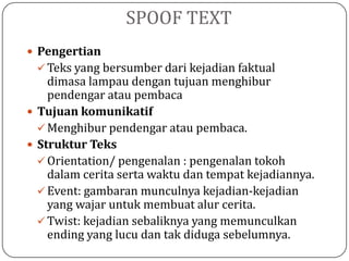 Jenis – jenis text | PPTX