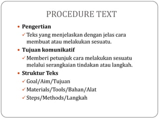 Jenis – jenis text | PPTX