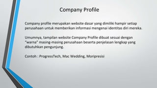 Jenis-Jenis Website Berdasarkan Fungsinya | PPTX