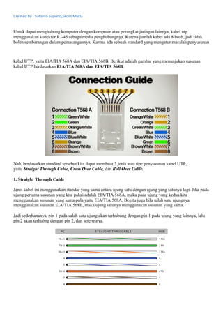 Jenis kabel jaringan dan fungsinya | PDF