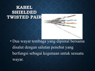 Jenis kabel network | PPTX