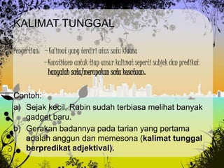 JENIS-JENIS KALIMAT | PPTX