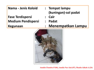 JENIS KOLOID | PPTX