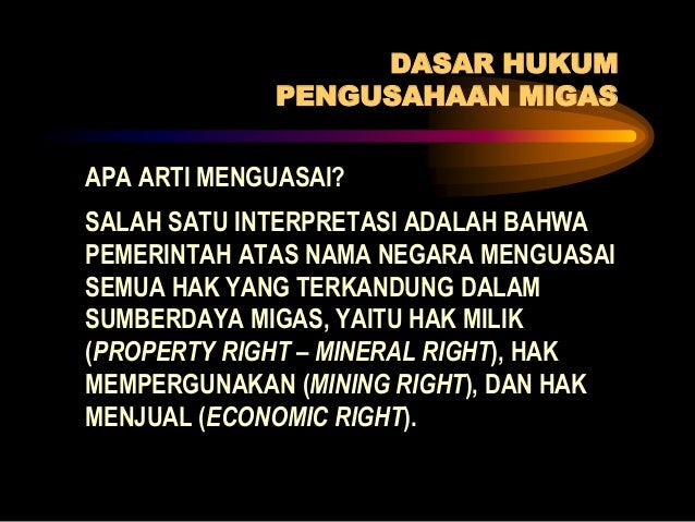 Jenis kontrak pengusahaan migas Jenis kontrak pengusahaan migas