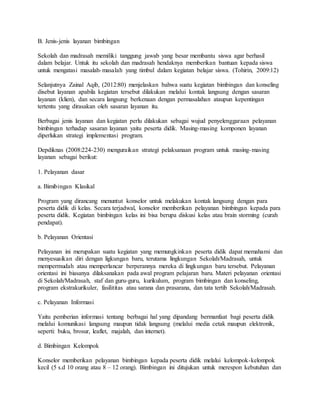 Jenis layanan bk | DOCX