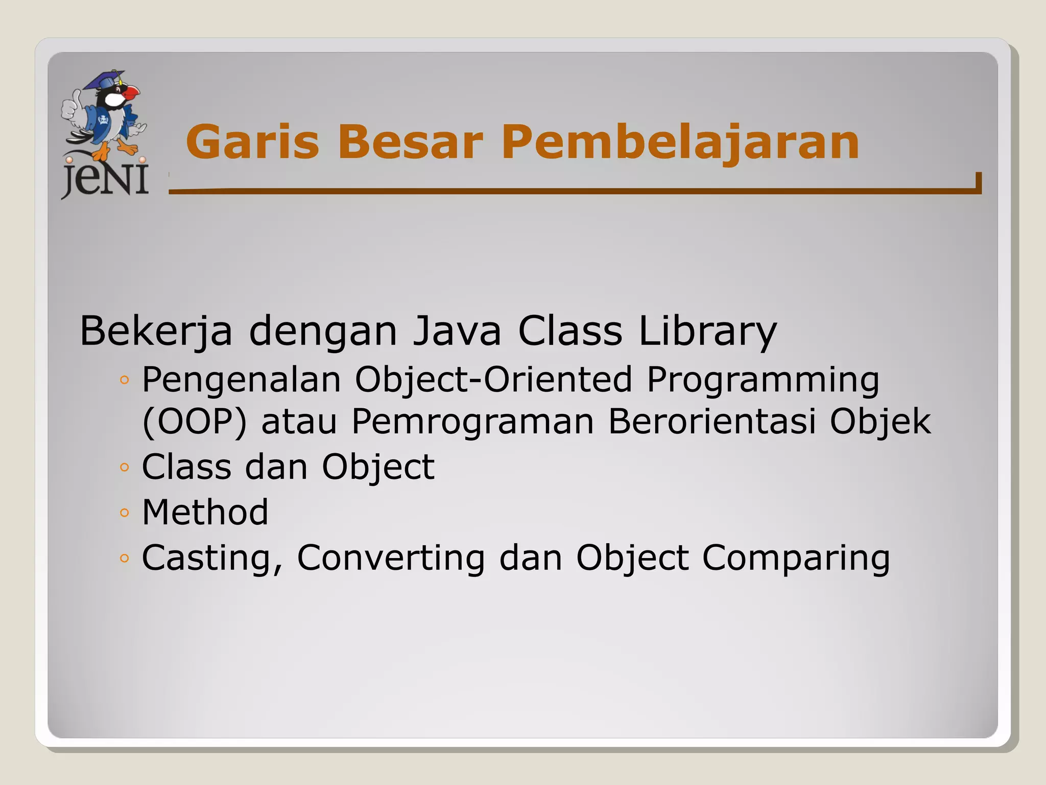 Jeni slides intro1-bab00-pengenalan pemrograman 1 | PPT