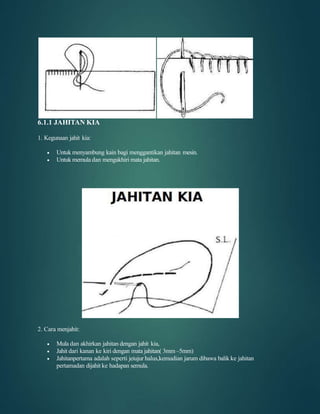 Jenis mata jahitan tahun 5 | PPTX