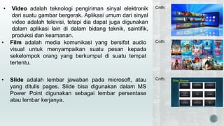 Jenis - Jenis media | PPTX